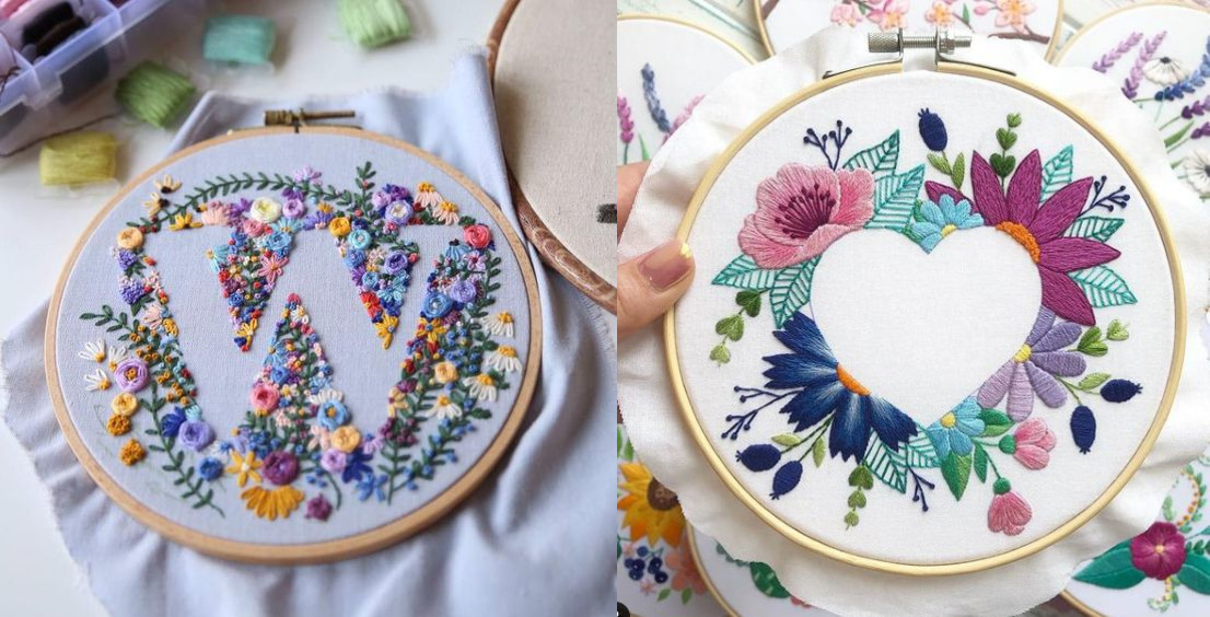 Negative space embroidery: интересный прием в вышивке