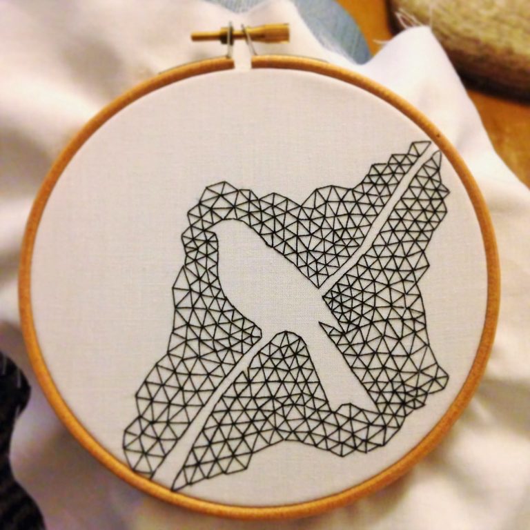 Negative space embroidery: интересный прием в вышивке